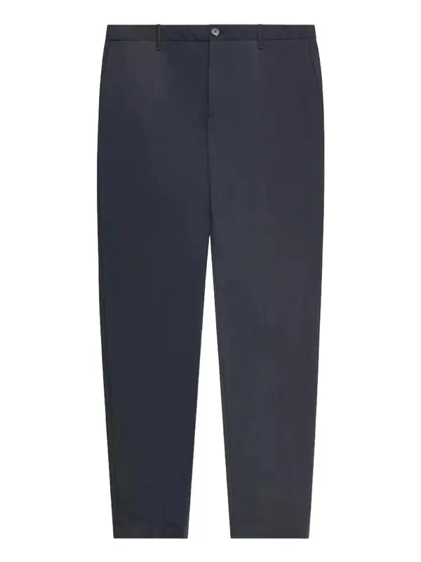 Incotex Teknotela Buttoned Chino Trousers - Blue