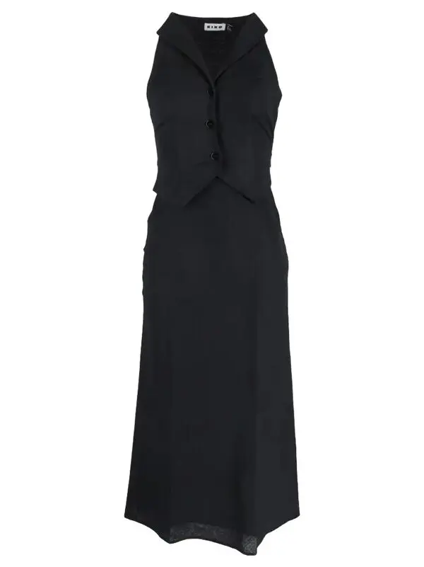 Rixo Accent Midi Dress - Black
