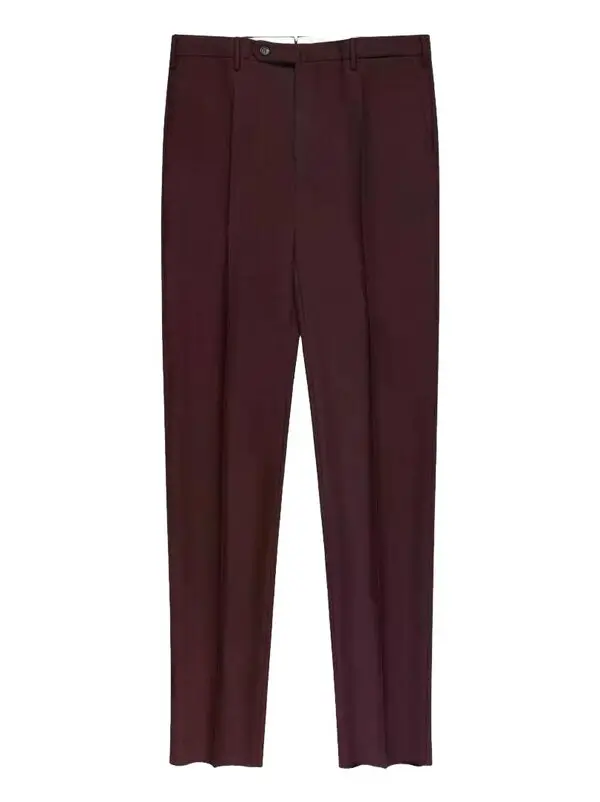 Incotex Twill Trousers - Red