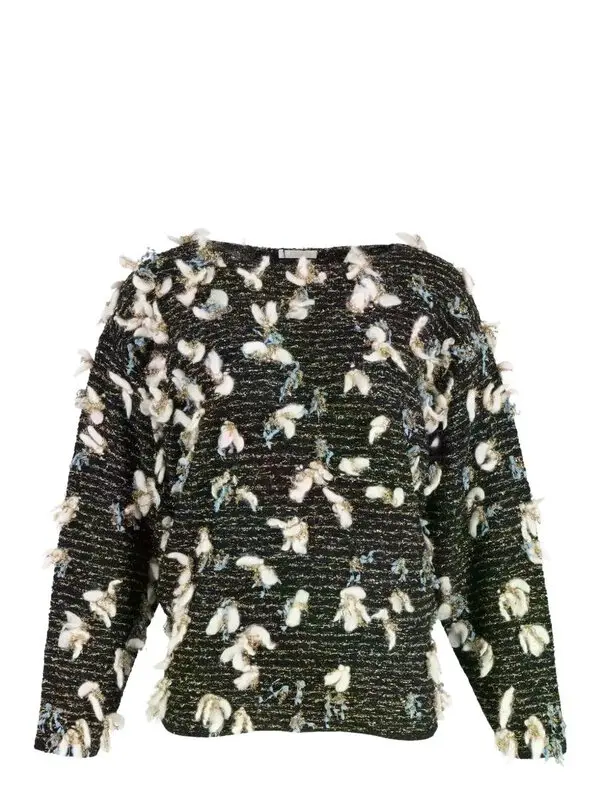 Chloé Lurex Embellished Top - Black