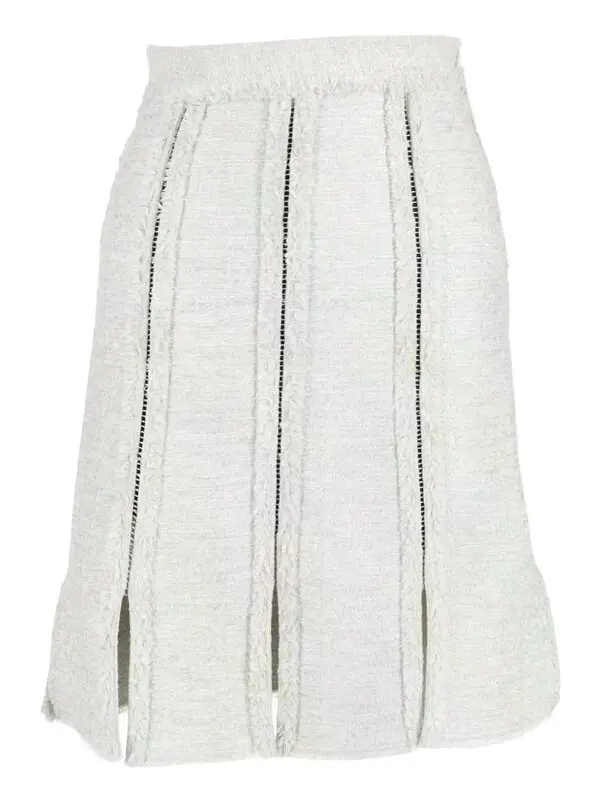 Proenza Schouler Tweed Midi Skirt - Neutrals