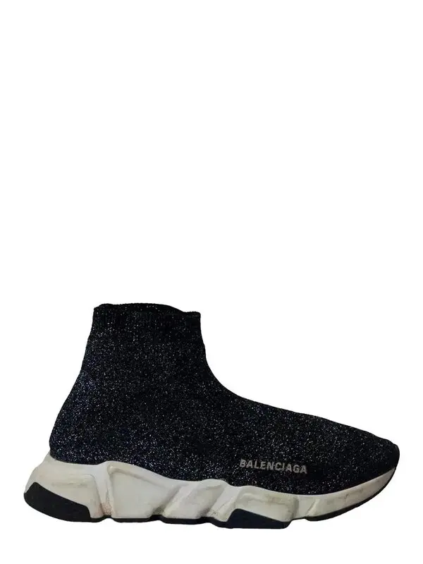Balenciaga Speed Logo-detail Sneakers - Black