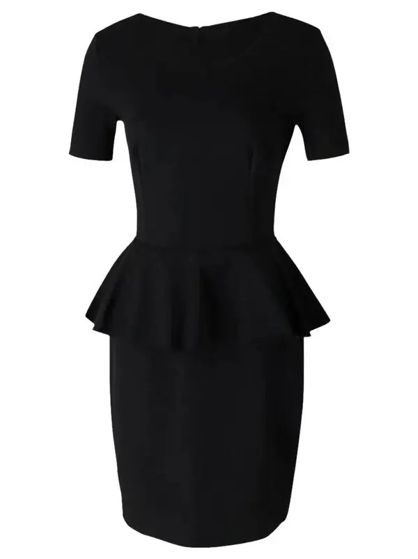 Stella McCartney Crew-neck Peplum Dress - Black