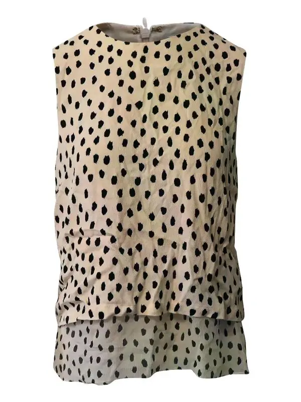 Kate Spade New York Dotted Sleeveless Top - Neutrals