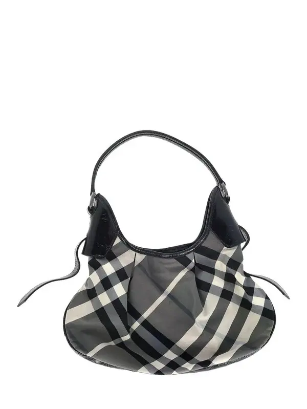 Burberry Beat Check Shoulder Bag - Black
