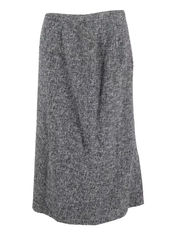 Max Mara A-line Midi Skirt - Grey