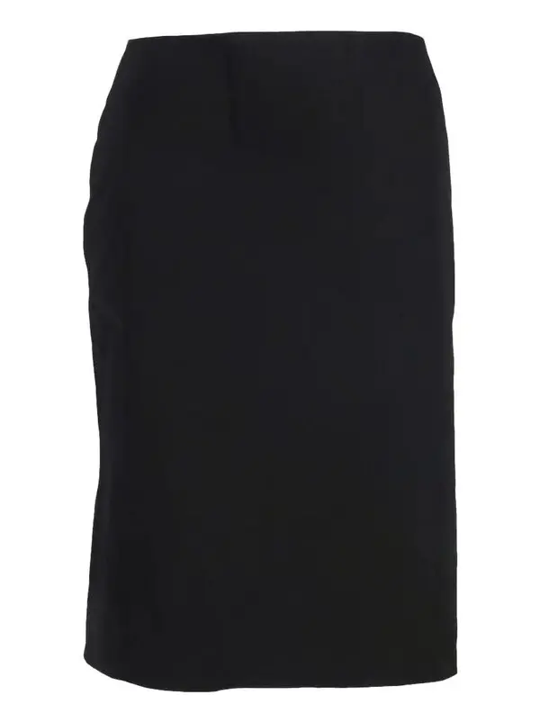 Theory Cotton Pencil Skirt - Black