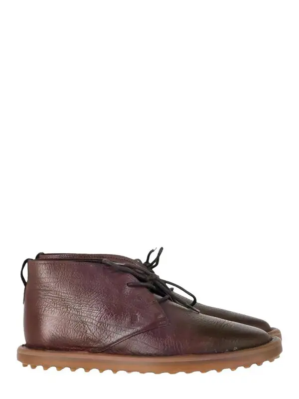 TOD'S Lace-up Leather Desert Boots - Brown