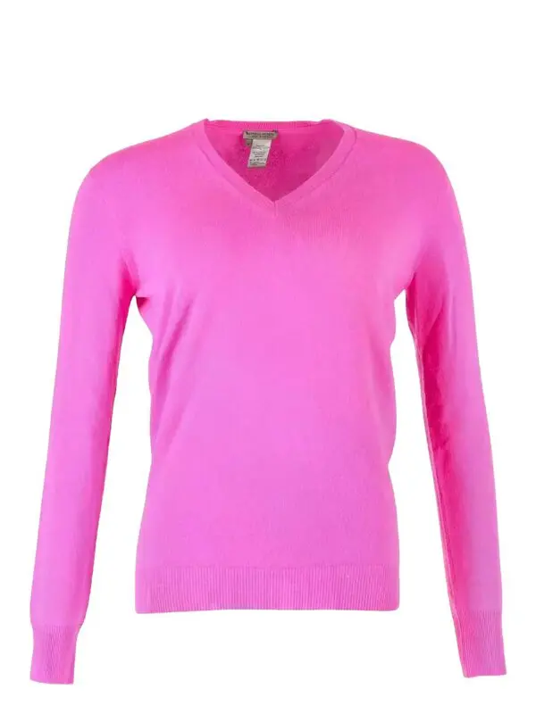Bottega Veneta Knitted V-neck Sweater - Pink