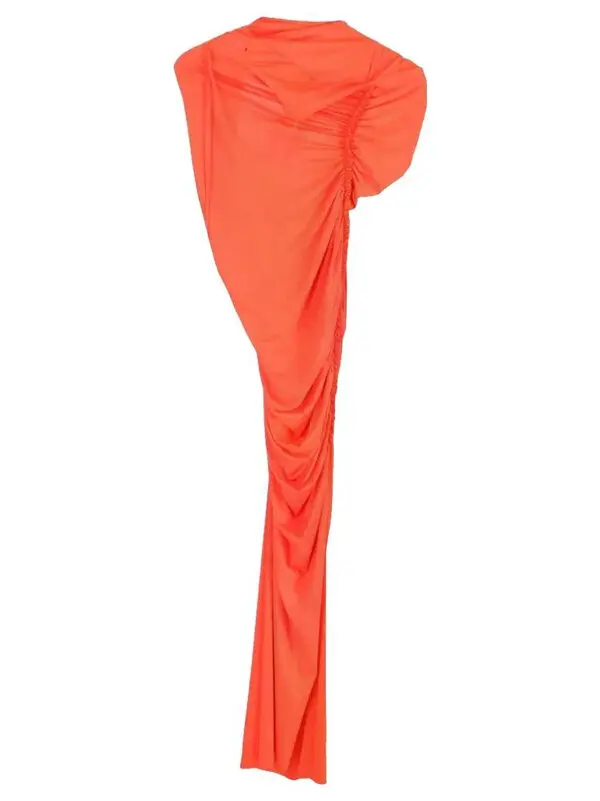 Victoria Beckham Ruched Maxi Dress - Orange