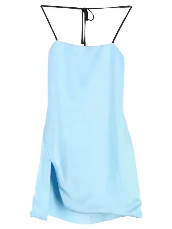 Attico Strap-detail Mini Dress - Blue