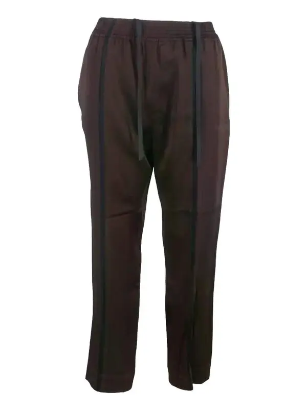 HAIDER ACKERMANN Wide-leg Drawstring Trousers - Brown