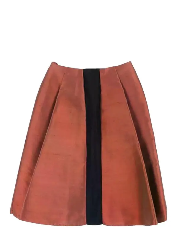 Balenciaga Pleated Midi Skirt - Orange