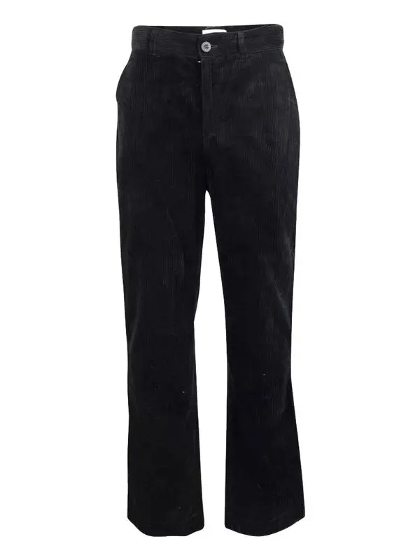 Mr P. Boot-cut Corduroy Trousers - Black