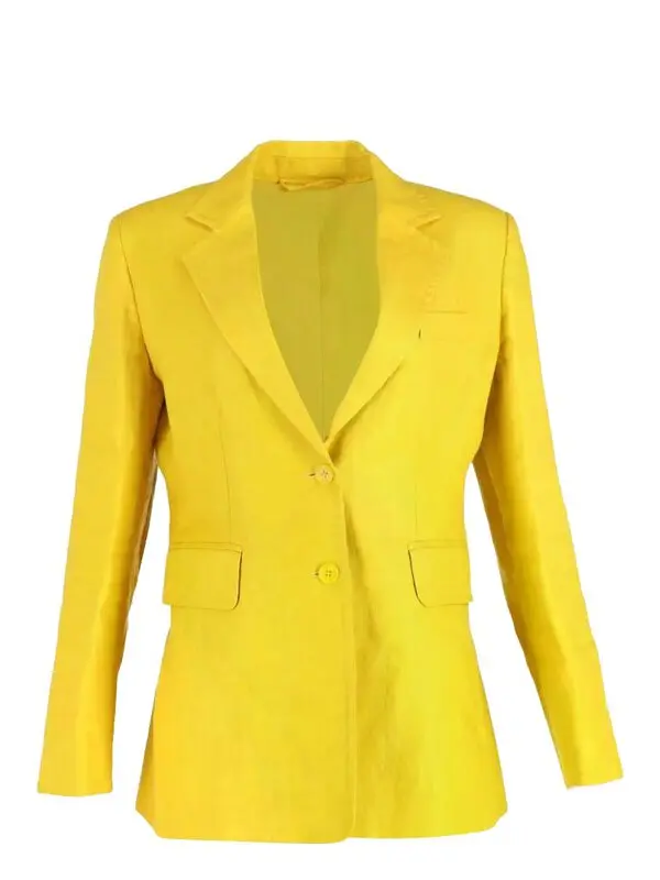 Max Mara Darsena Single-breasted Jacket - Yellow