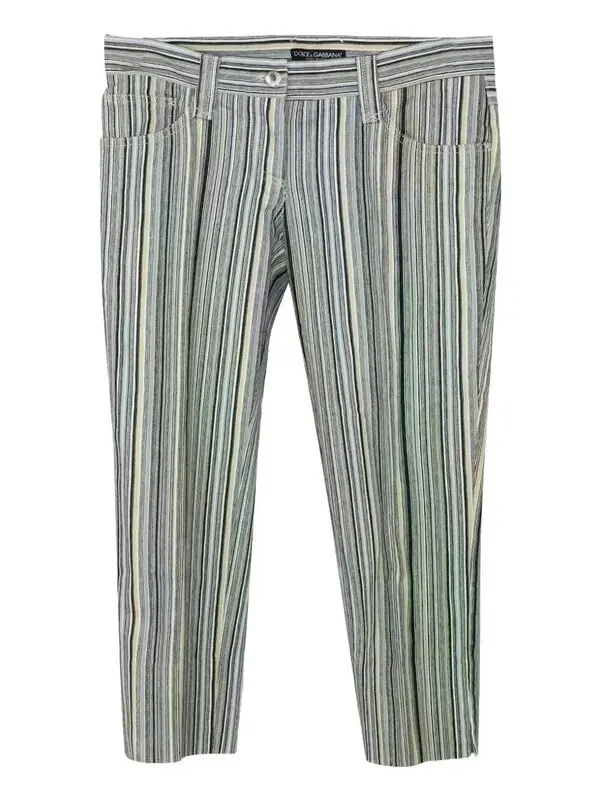 Dolce & Gabbana Stripe Trousers - Blue