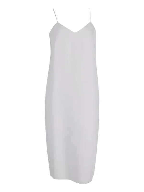 Max Mara Classic V-neck Slip Dress - White
