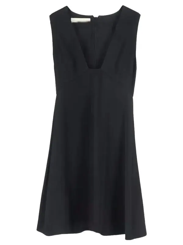 Stella McCartney V-neck Mini Dress - Black