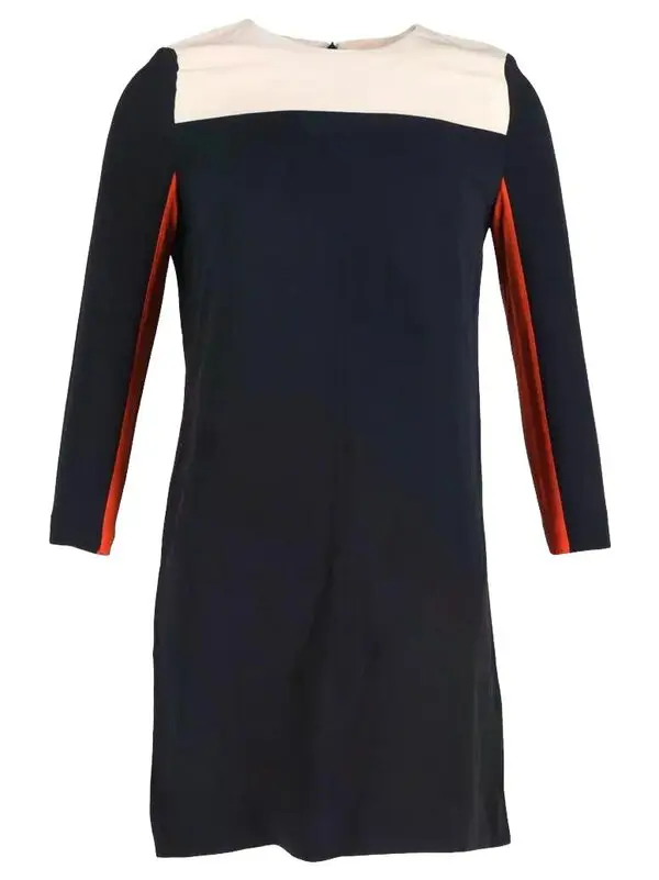 Victoria Beckham Quarter-sleeves Dress - Blue