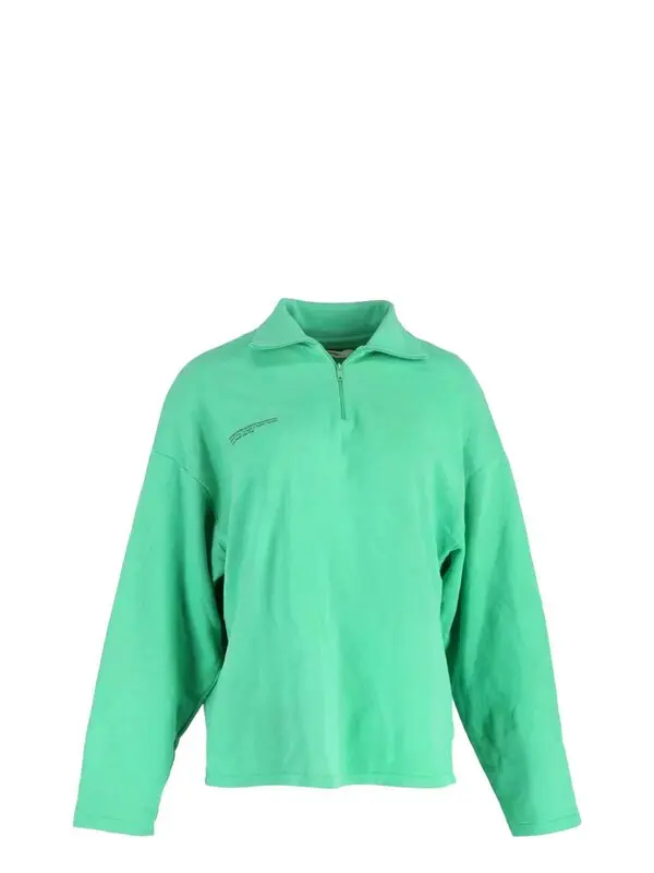 PANGAIA Double Jersey Zip Sweater - Green