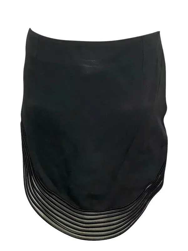 Stella McCartney Rib Wave Mini Skirt - Black