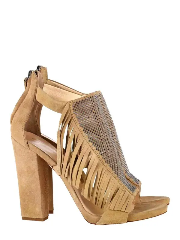 GIUSEPPE ZANOTTI Fringe Alabama Sandals - Neutrals