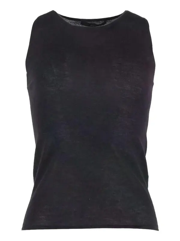Gucci Cashmere Sleeveless Top - Black