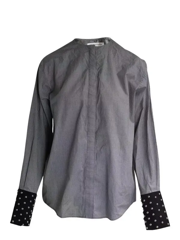 JW Anderson Studded Cuff Button-up Shirt - Black