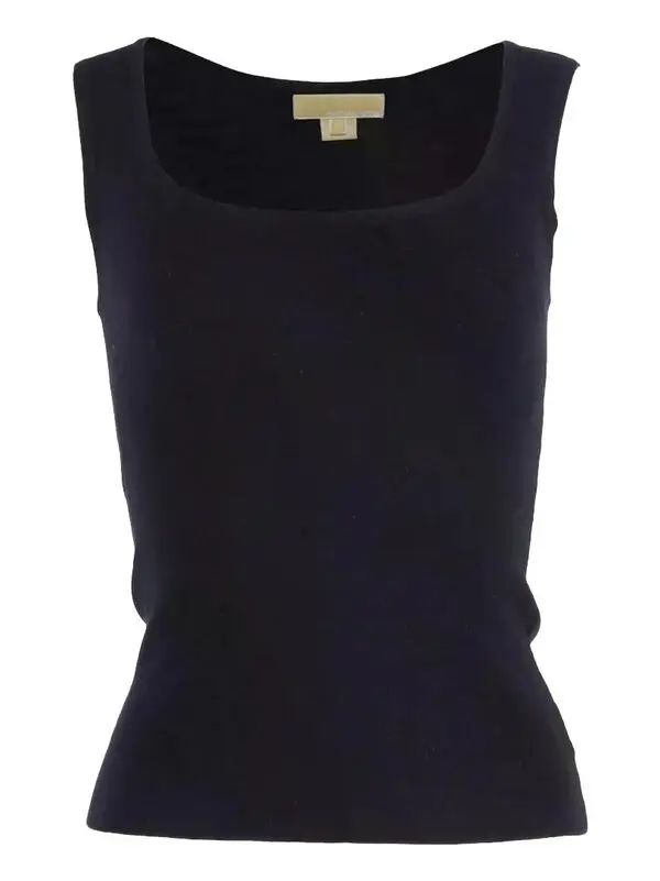 Michael Kors Square-neck Sleeveless Top - Black
