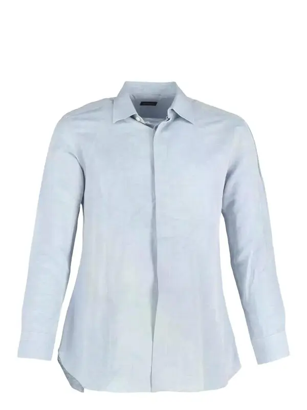 Ermenegildo Zegna Buttoned Long-sleeve Shirt - Blue