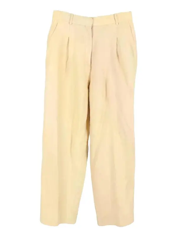 Sandro Wide-leg Cotton Trousers - Neutrals