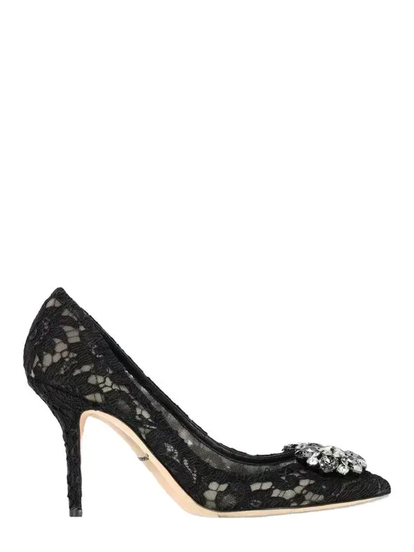 Dolce & Gabbana Rainbow Lace Pumps - Black