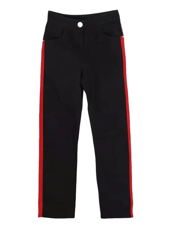 Balmain Denim Stripe Trousers - Black