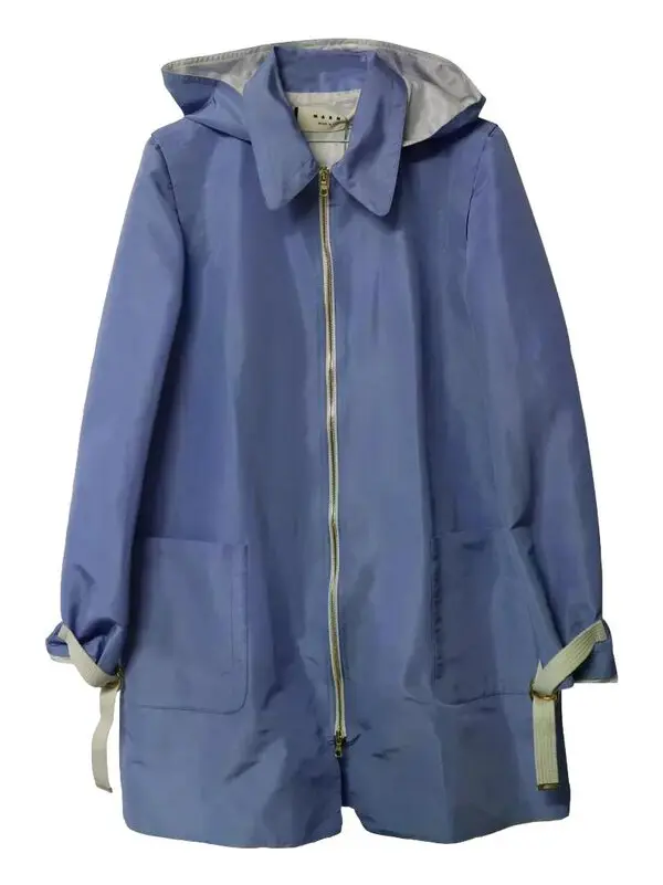 Marni Hooded Coat - Blue