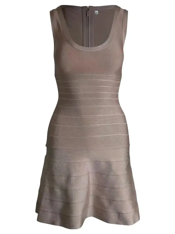 Herve Leger Bandage Mini Dress - Brown