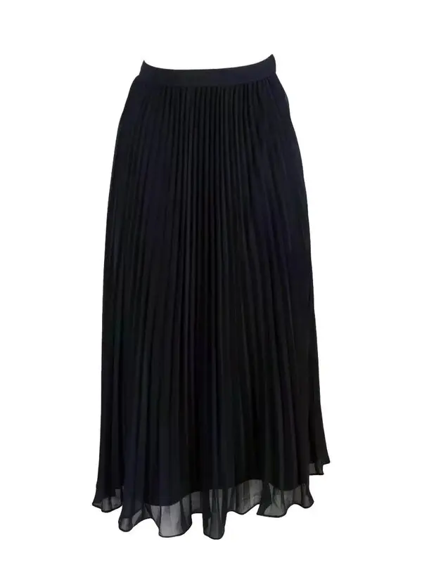 SELF-PORTRAIT Chiffon Pleated Skirt - Blue