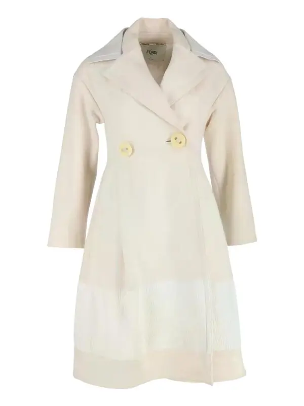 Fendi Double-breasted Coat - Neutrals