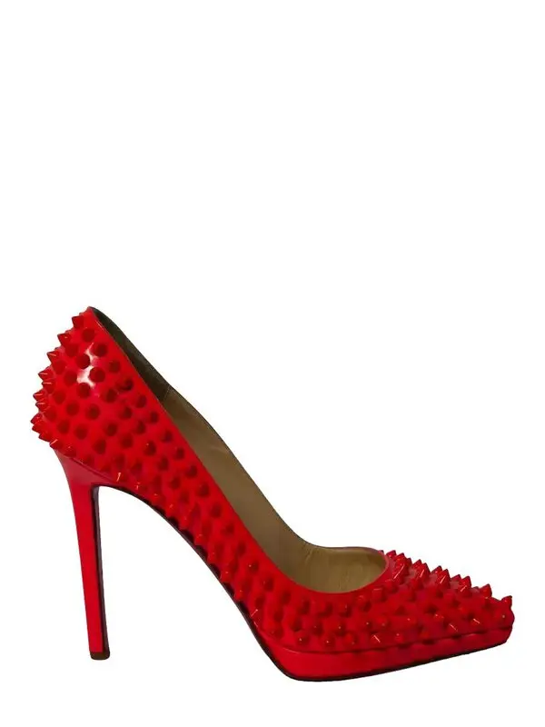 CHRISTIAN LOUBOUTIN Spike-embellished Pumps - Red