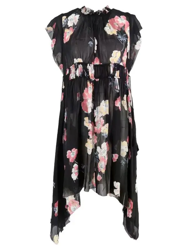 Ulla Johnson Luisa Floral-print Midi Dress - Black