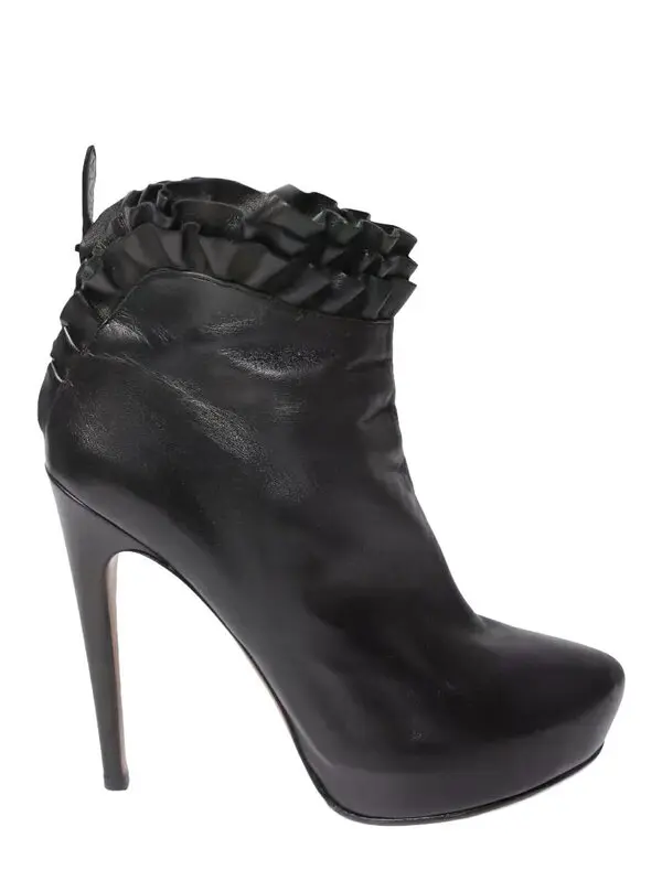 Alaïa Ruffled High-heel Boots - Black