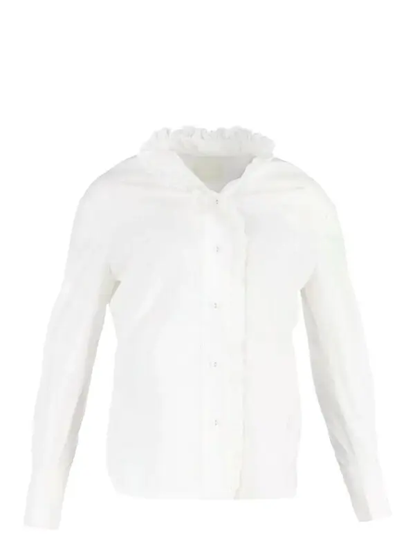 Erdem Ruffle-trim Button-fastening Shirt - White