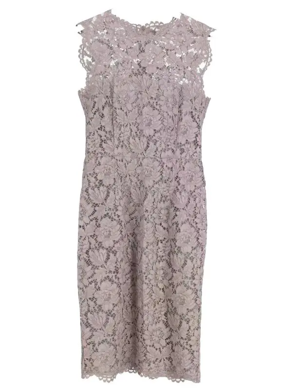 Red Valentino Lace Cotton Dress - Grey
