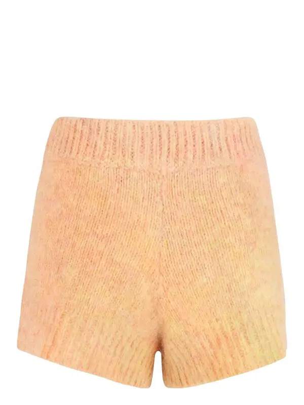 Remain Birger Christensen Knitted High-waist Shorts - Orange