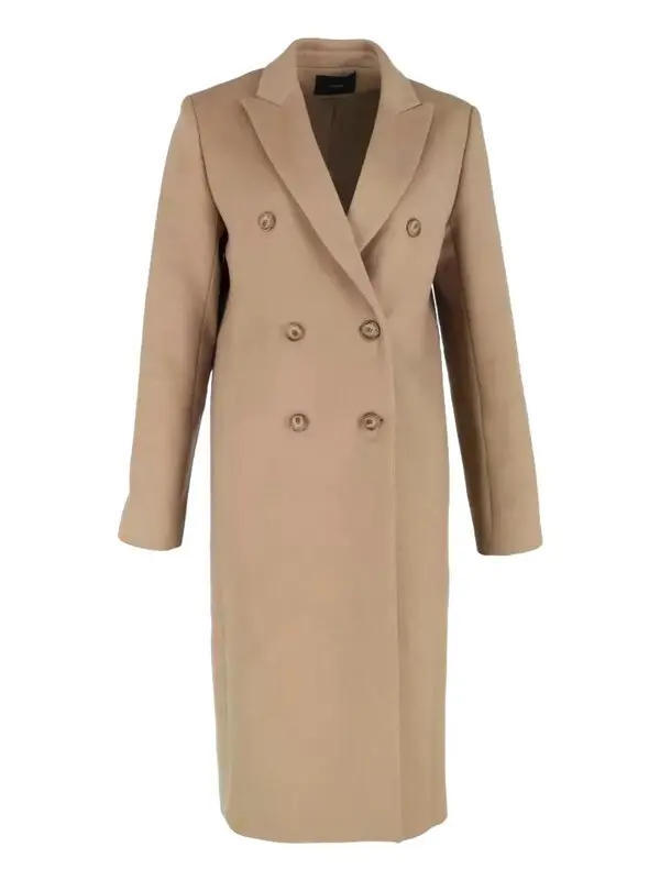 JOSEPH Double-breasted Wool Coat - Neutrals