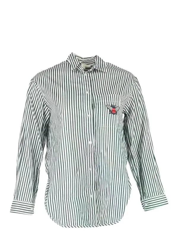 Maje Striped-pattern Shirt - White
