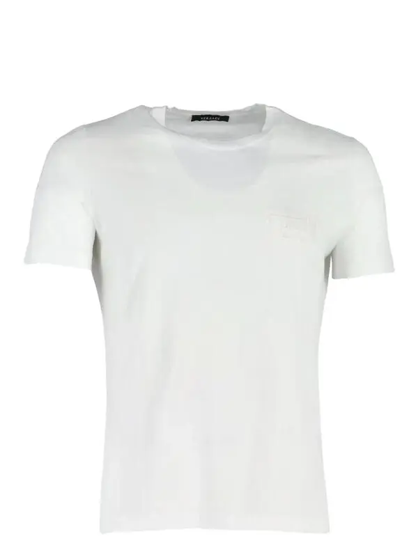 Versace Logo Crew-neck T-shirt - White