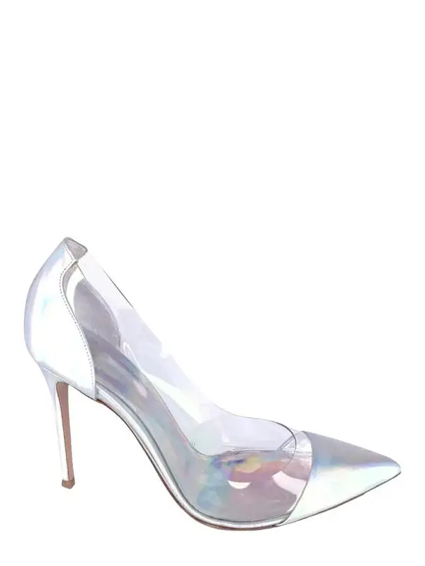 GIANVITO ROSSI Plexi Laser Pump - Silver