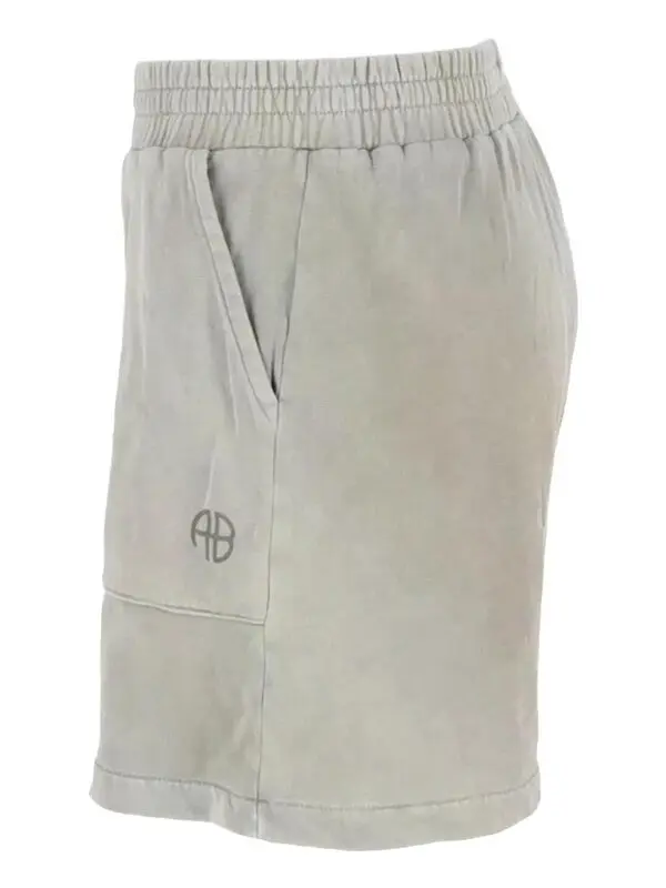 ANINE BING Elasticated-waistband Shorts - Grey