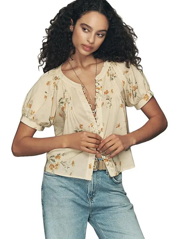 REFORMATION Calia Button-down Top - Mercy