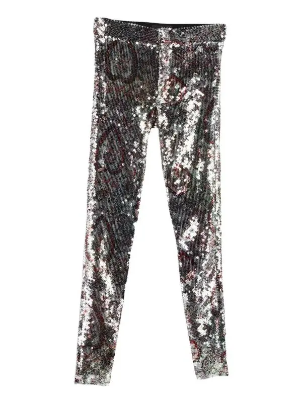 ISABEL MARANT VINTAGE Vintage Odizo Sequin Trousers - Silver